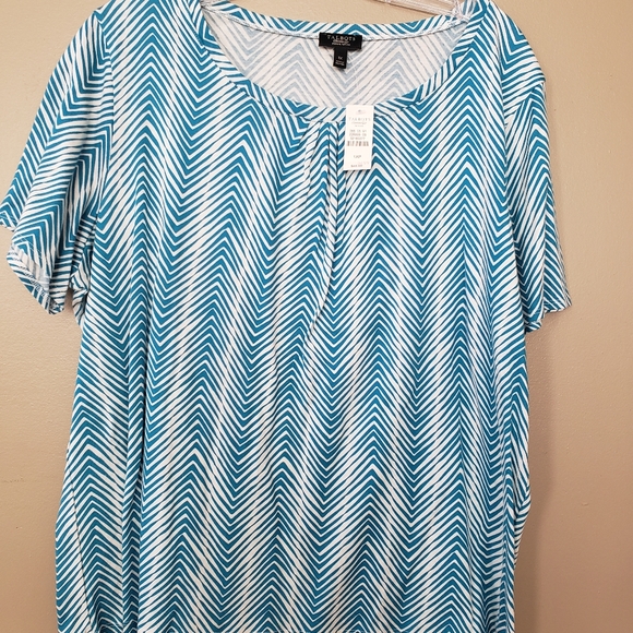 Talbots | Tops | Just Reduced Talbots Blue And White Top | Poshmark
